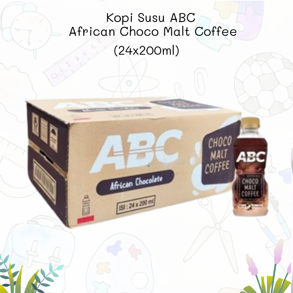 Jual Kopi Susu ABC African Choco Malt Coffee 24x200ml (1KARTON ...