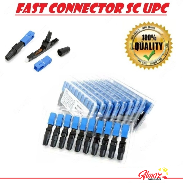 Jual Fiber Optic Fast Connector SC/UPC Konektor Fiber Optik Buaya FTTH ...
