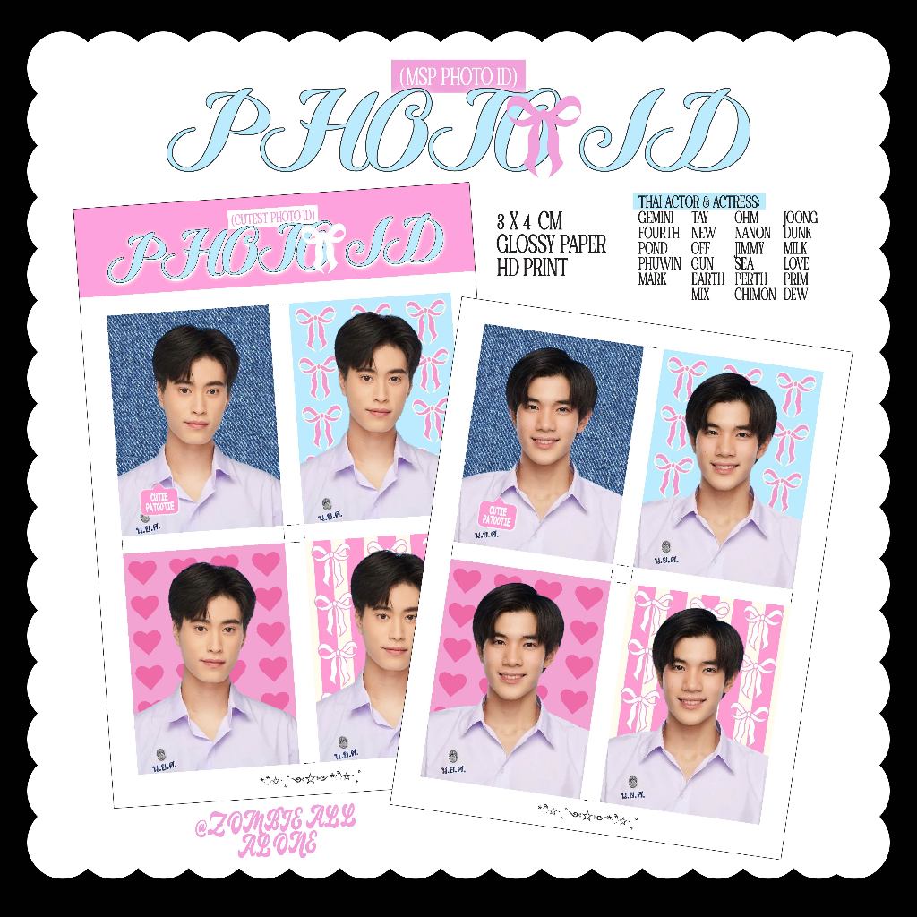 Jual ID PHOTO THAILAND SERIES Gemini Fourth Mark Ohm Nanon Pond Phuwin ...
