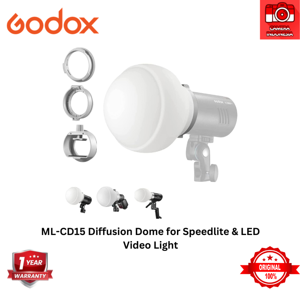Jual Godox ML-CD15 Diffusion Dome Diffuser for Flash Speedlite LED | Shopee Indonesia