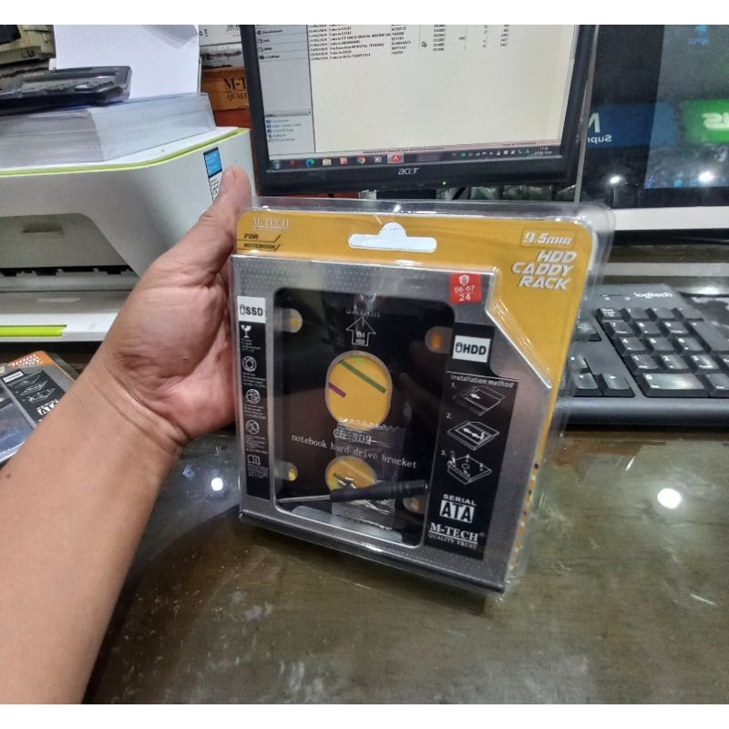 Jual casing SSD Caddy 9,5 mm / 9,5 mm SATA DVD Slot Hardisk | Shopee ...