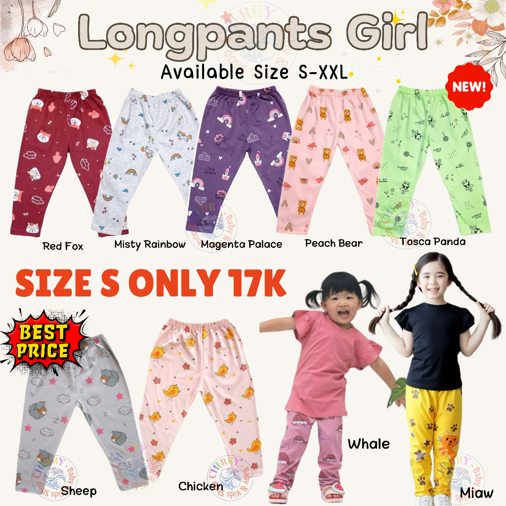 Jual AMBYAR Jobel 1-6 tahun Animal Girls Girl Edition Celana Panjang Bayi Anak Perempuan ...