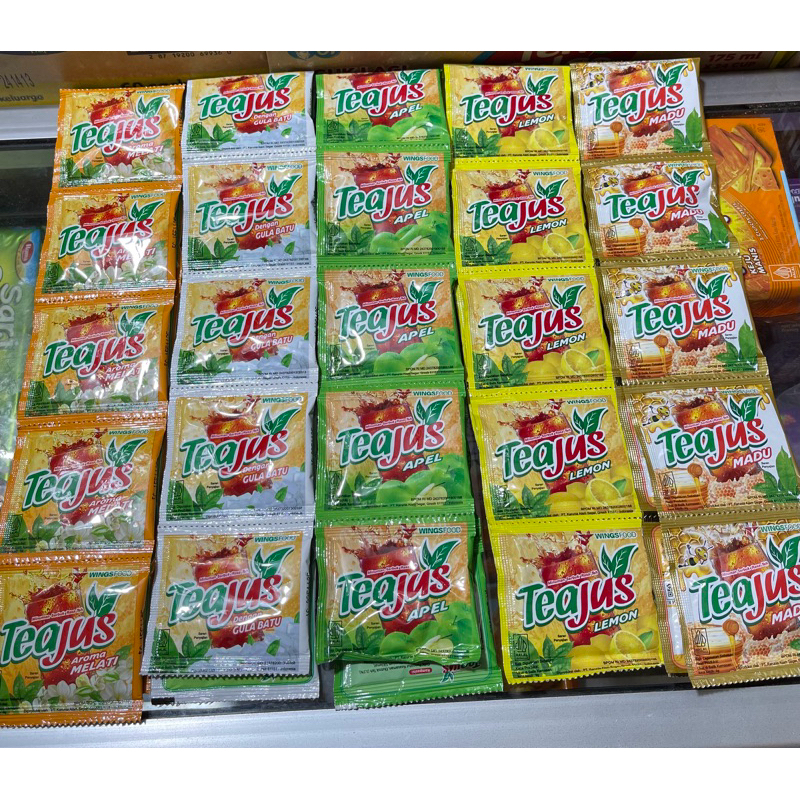 Jual TEA JUS 8GRAM RENCENG ( ISI 10 SACHET ) | Shopee Indonesia
