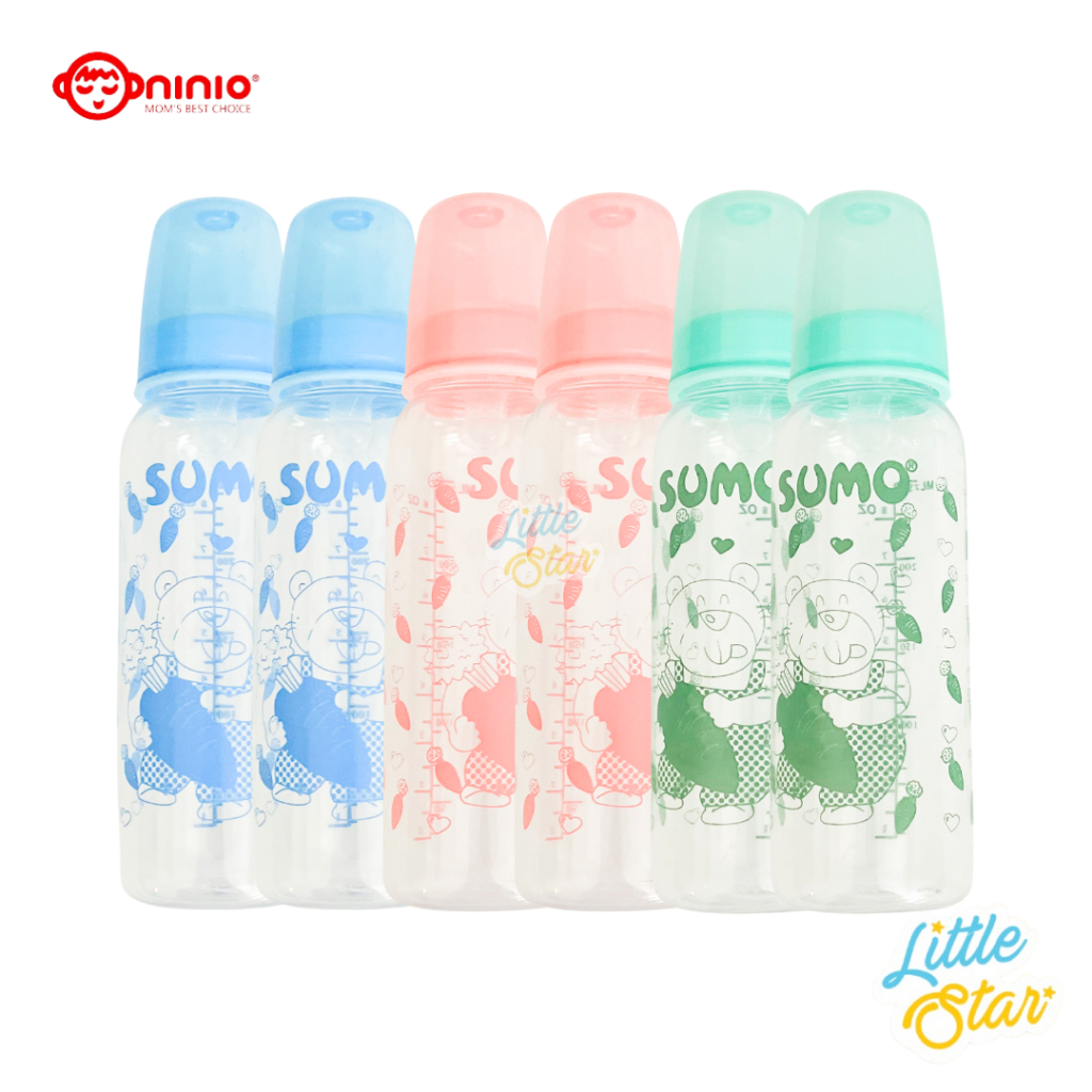 Jual 6 Pcs Bundle Botol Dot Susu Asi Sumo Ninio Round Bottle Tempat ...