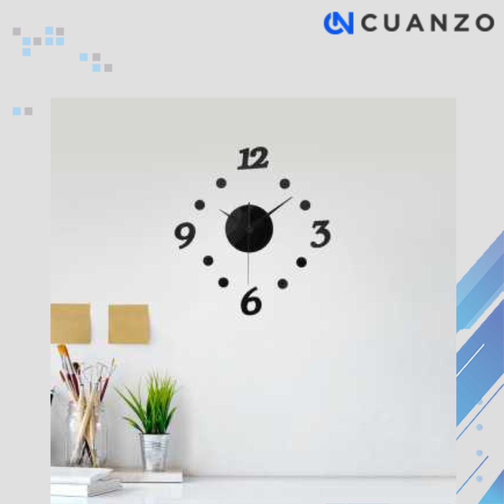 Jual Jam Dinding DIY Giant Clock Creative Design 30cm / Jam Dinding ...