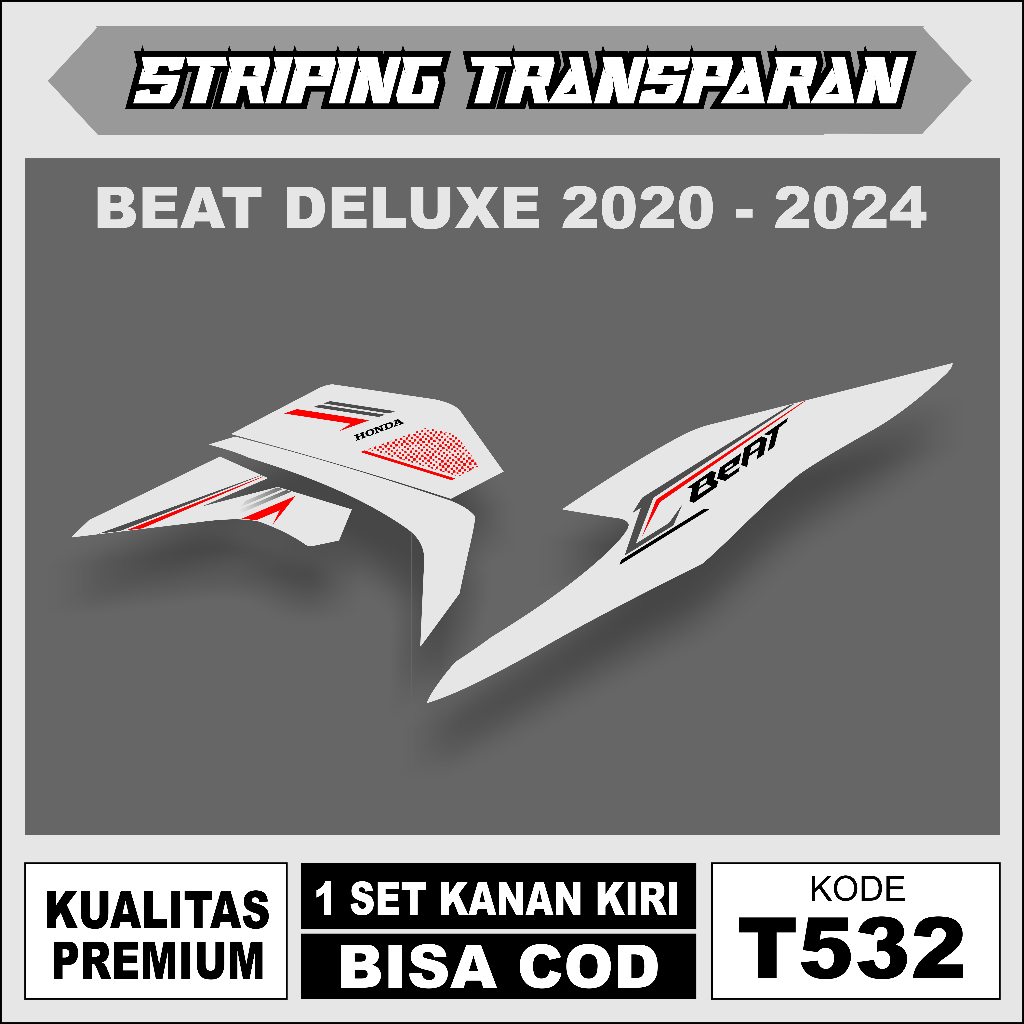 Jual Striping Beat Deluxe Street New 2020 2021 2022 2023 2024 Bahan ...