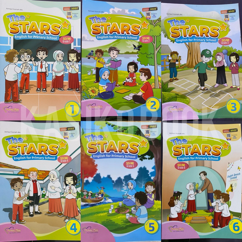 Jual PROMO Buku The STARS English For Primary School Kelas 1 2 3 4 5 SD Pustaka Mulia Kurikulum ...