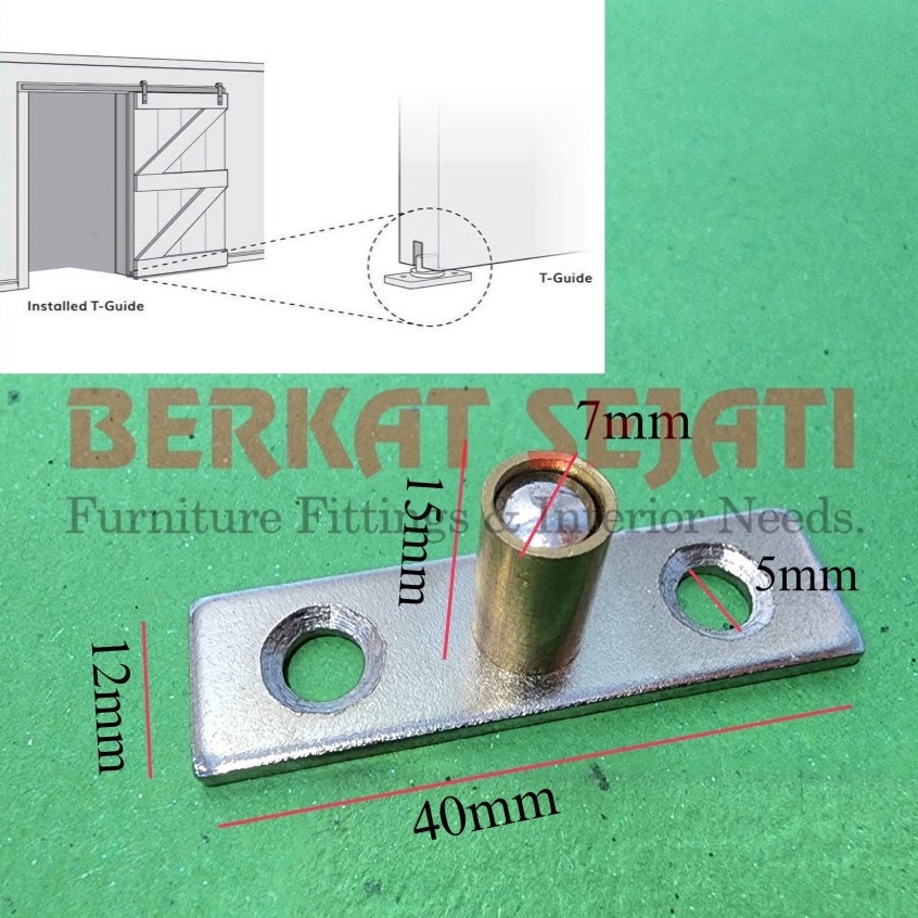 Jual Diskon Terkini Roda Sliding Door Guide Lantai Penahan Pintu Bawah ...