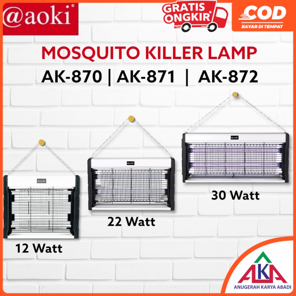 Jual Lampu Perangkap Nyamuk Elektrik AOKI Electric Mosquito Insect ...