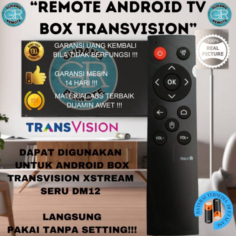 Jual Remote TV BOX TRANSVISION Xstream Seru STB Smart Android box ...