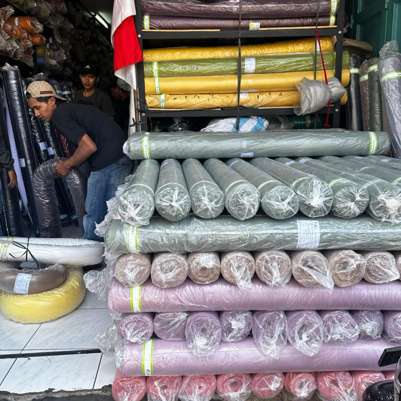 Jual 1 Rol Kain Katun Linen Rami 50 yard Kahatex | Shopee Indonesia