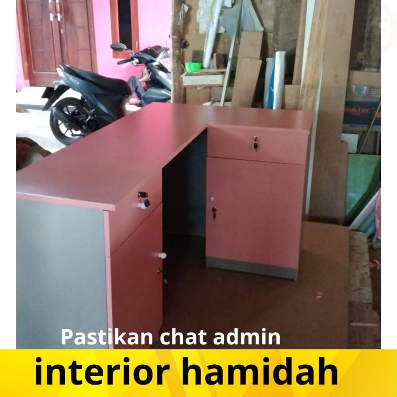 Jual MEJA KASIR LETTER L SERI PREMIUM | Shopee Indonesia