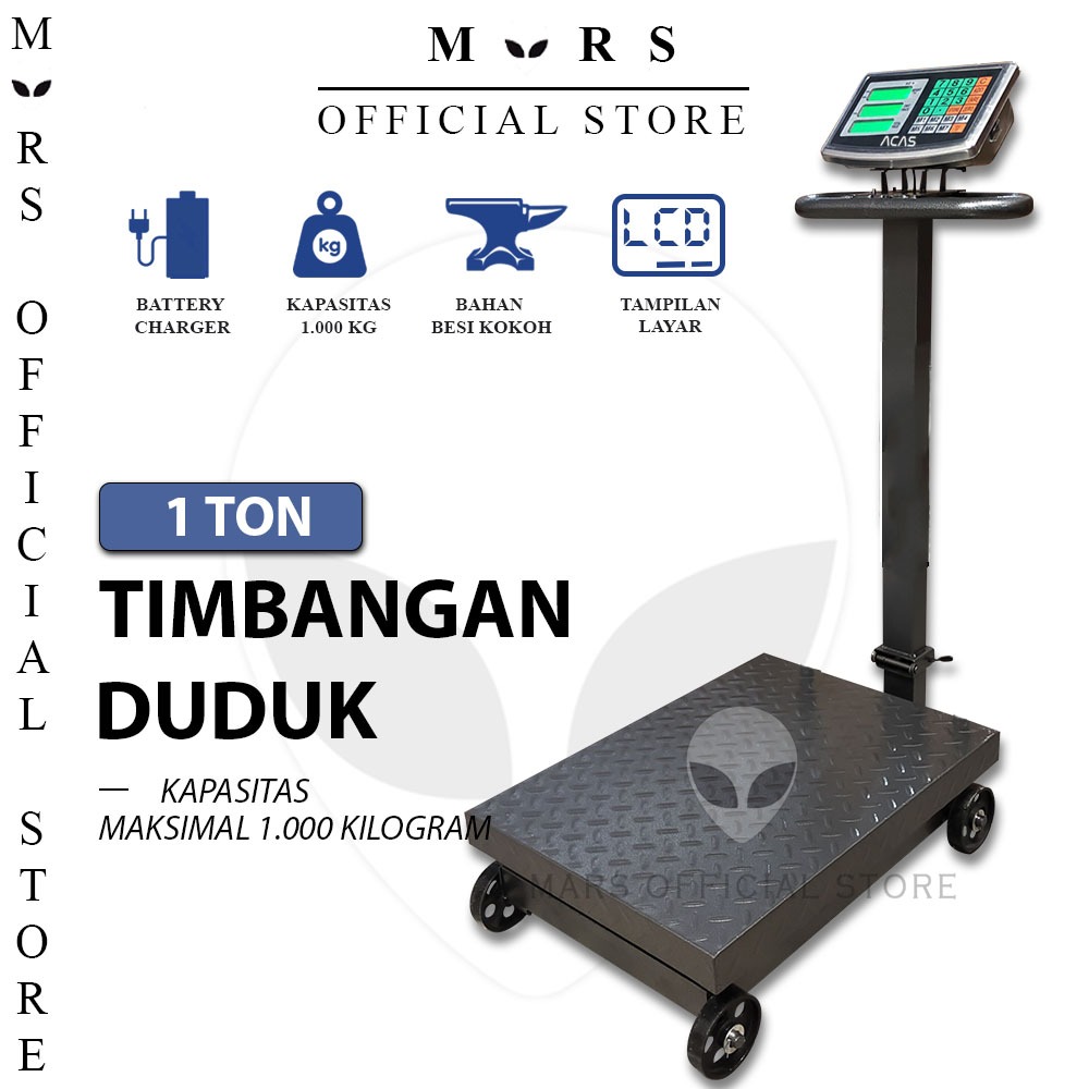 Jual TCS - 1 ton Single Display Timbangan Duduk Digital 1000 kg / 4 kg Single Display Elektronik ...