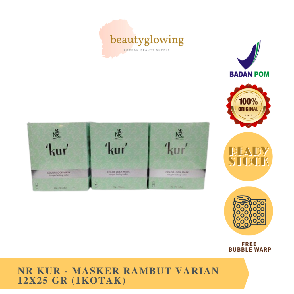 Jual NR KUR MASKER RAMBUT /BOX ISI 12 SACHET | COLOR LOCK MASK ...