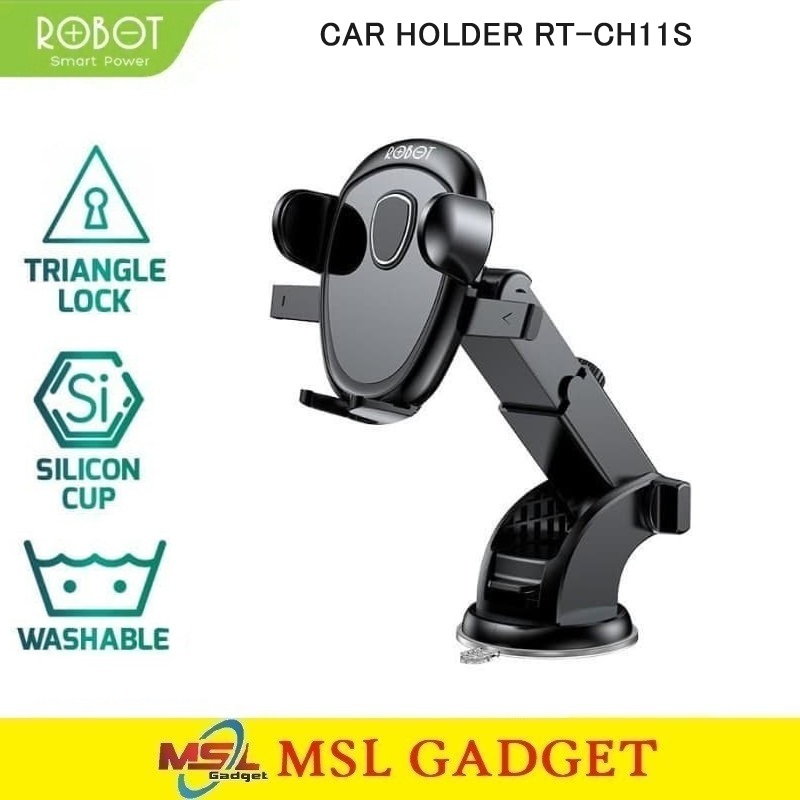 Jual Robot Car Holder Mobil Dashboard Kaca Rotation 360 RT-CH11S ...