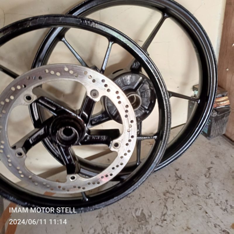 Jual velg satria fu 1set papasan ori copotan suzuki enkei | Shopee ...