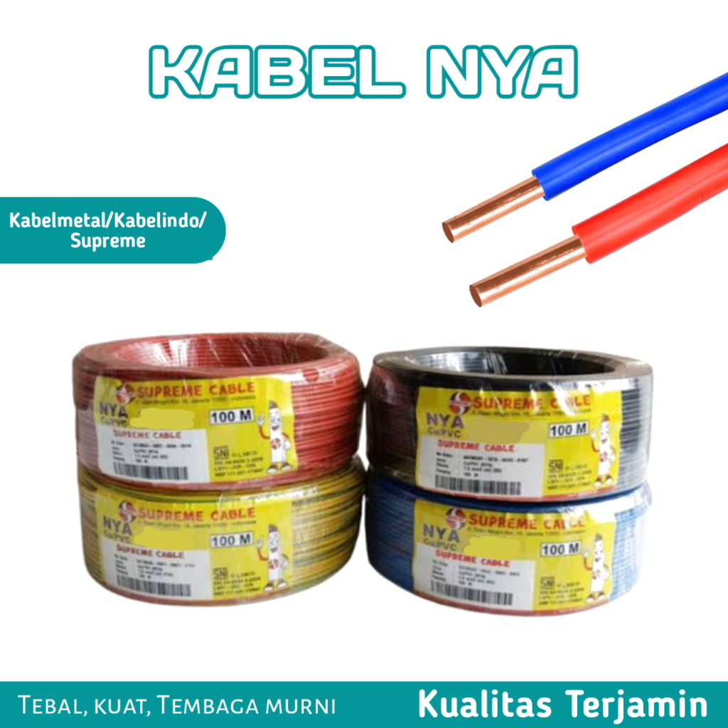 Jual Kabel NYA 4 mm2 merek Supreme/Kabelmetal/Kabelindo | Shopee Indonesia