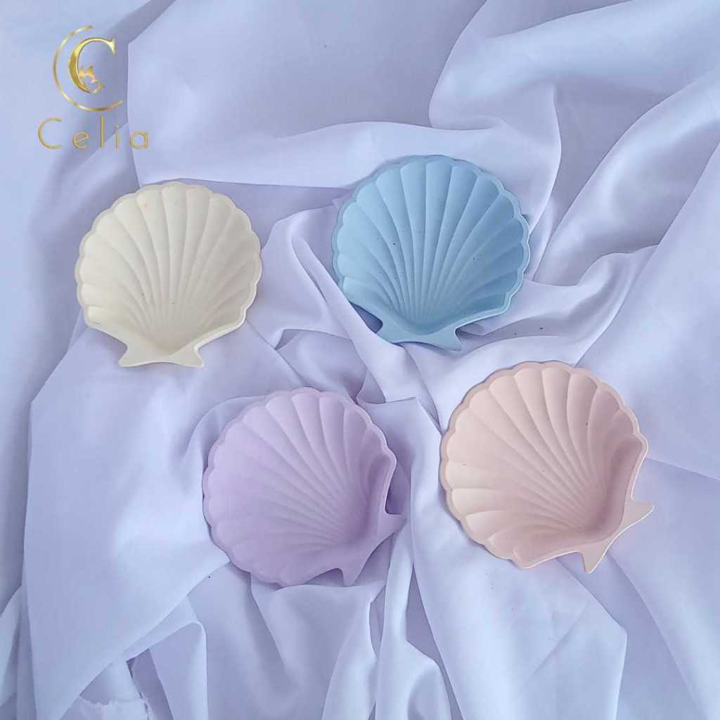 Jual Celia Shell Coaster Concrete Tray - Tatakan Kerang - Tatakan ...