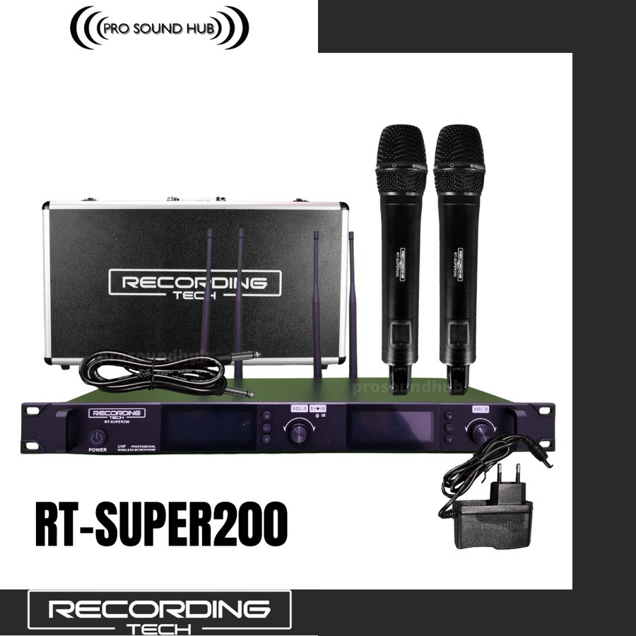 Jual Recording Tech RT-SUPER200 Mic Wireless Microphone Pegang Genggam ...