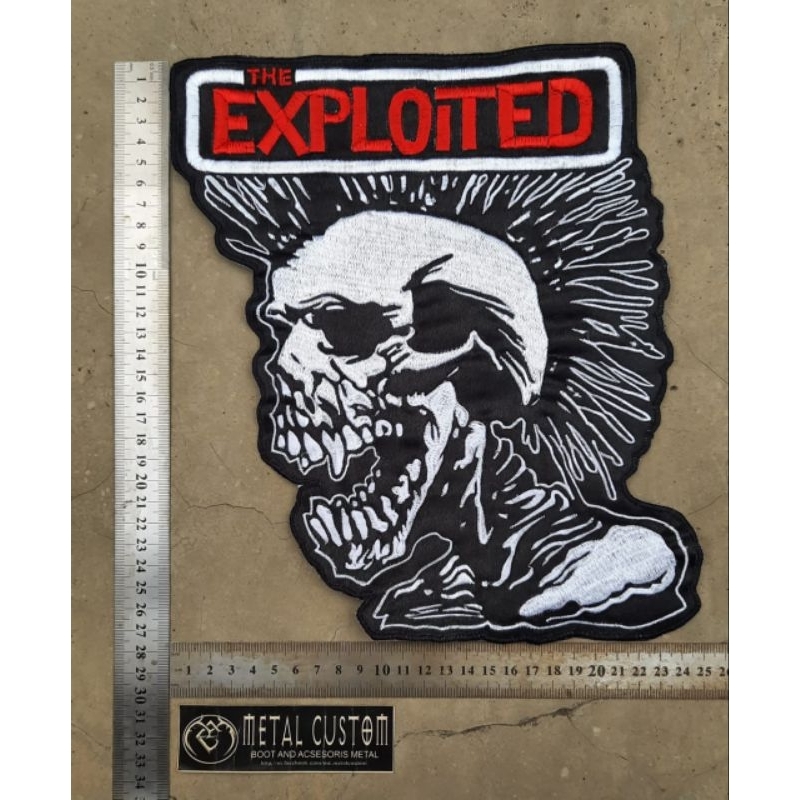 Jual Backpatch The Exploited Logo / Bordir Band Besar / Patch Band ...