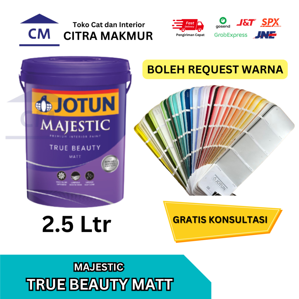 Jual Jotun MAJESTIC True Beauty Matt - 2.5 Ltr (Bisa Request Warna ...
