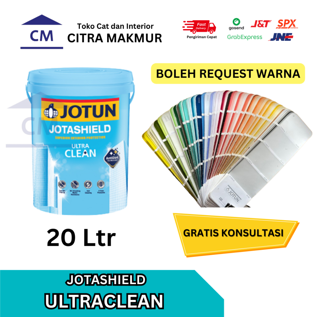 Jual Jotun Jotashield Ultra Clean - 20 Ltr ( Bisa Request Warna / Bisa ...