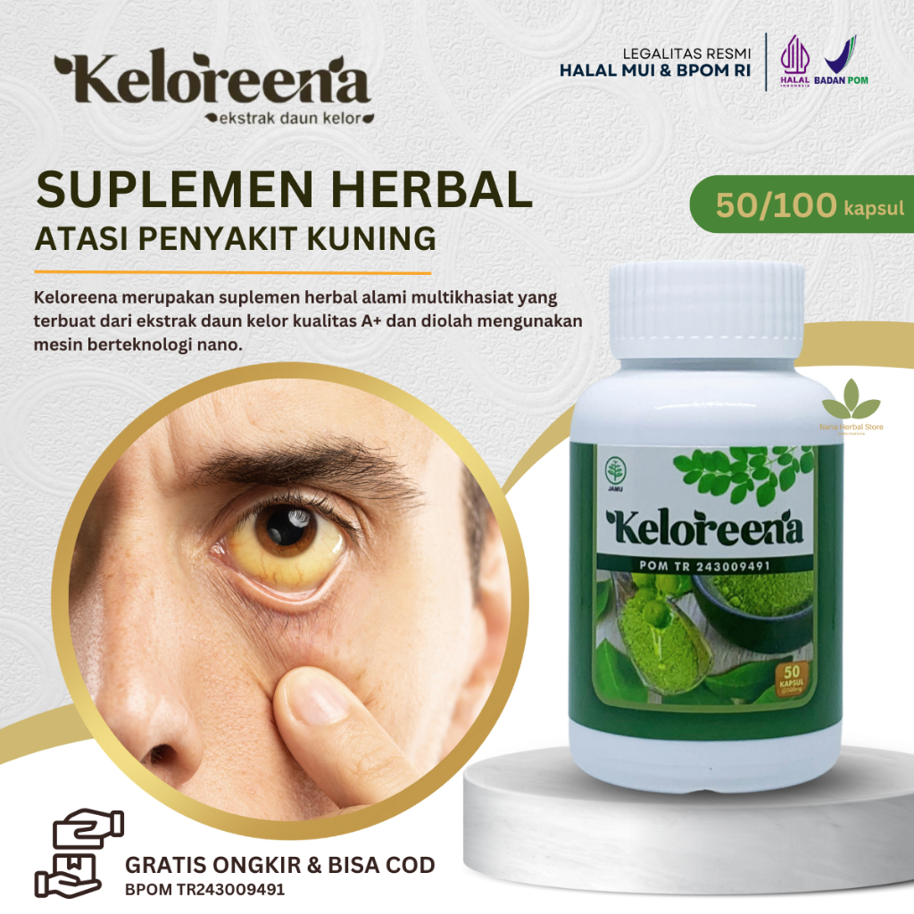 Jual Keloreena Ekstrak Daun Kelor Obat Mata Kuning, Obat Penyakit ...