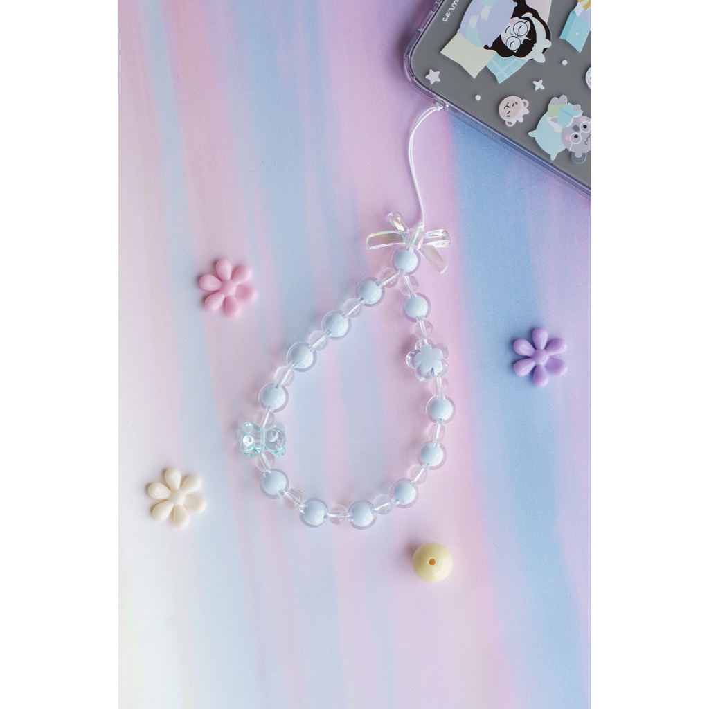 Jual Chain Beads Phone Charms Holder Tali for Casing Hp Ribbon ...