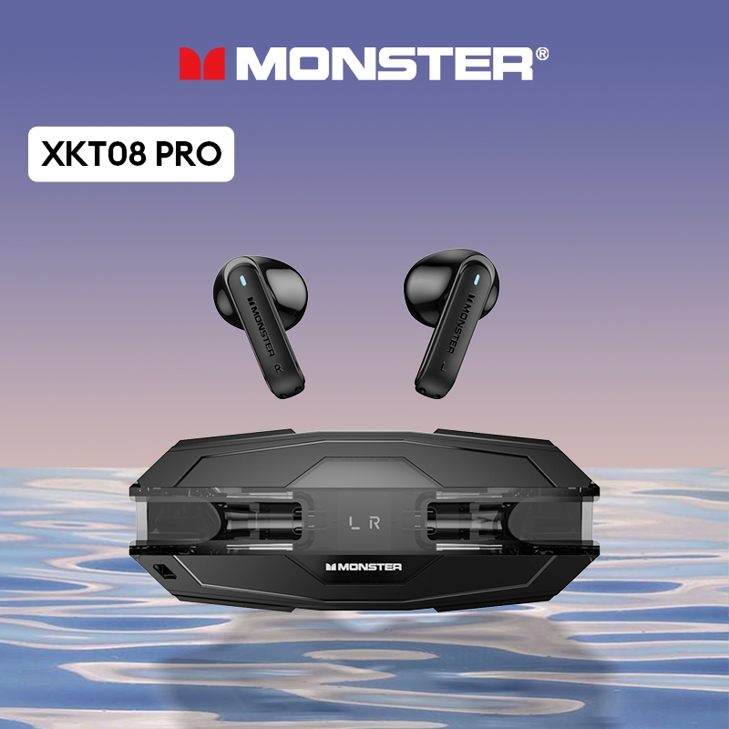 Jual Monster XKT08 PRO Wireless Bluetooth Earphone V5.4 TWS Gaming ...
