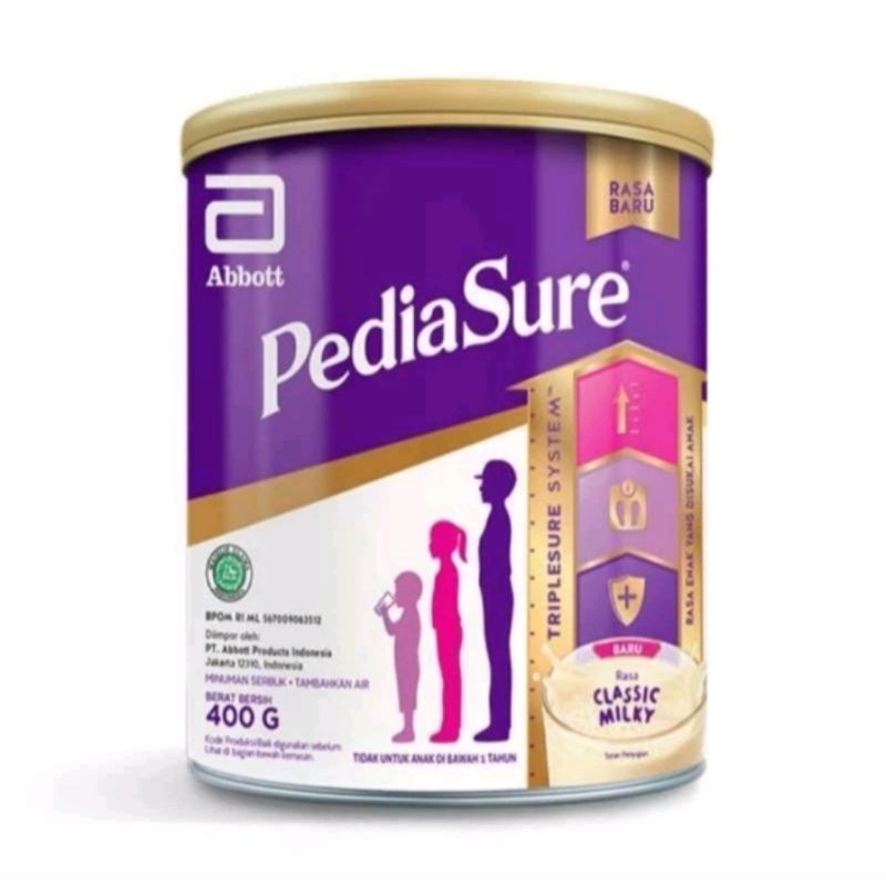 Jual Pediasure Triplesure Kaleng Vanilla, Madu, dan Classic Milky 400gr | Susu Formula | Susu ...