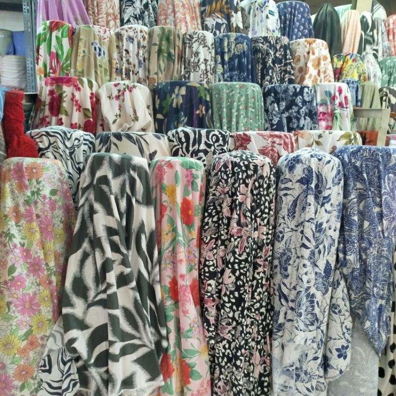 Jual bahan linen motif | kain linen | bahan linen motif bunga | linen ...