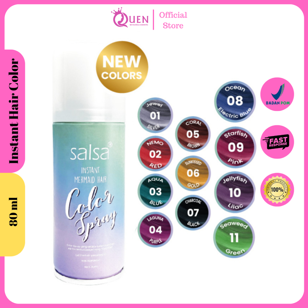 Jual SALSA Instant Mermaid Hair Color Spray - Semir Rambut Temporary ...