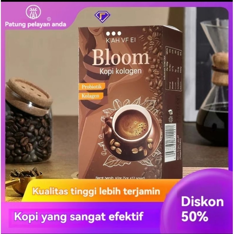Jual Kopi Collagen Bloom Minuman Pelangsing Tubuh Diet Isi 12 Pcs ...