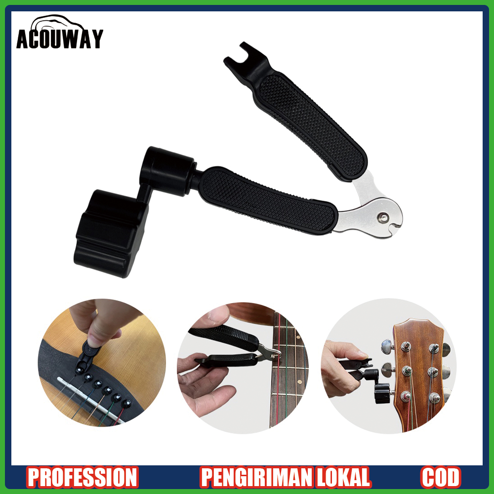 Jual Alat Pemutar Senar 3 in 1 String Winder Cutter Bridge Pin Puller ...
