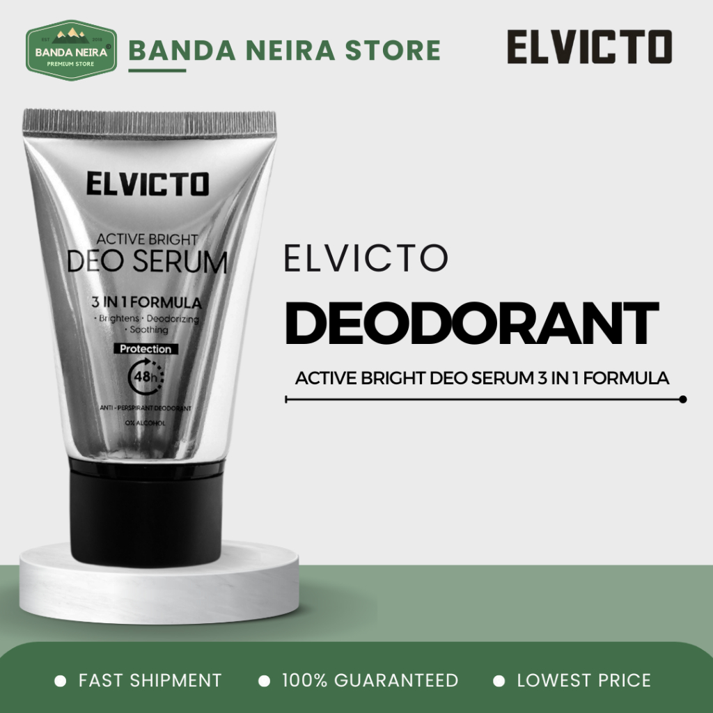 Jual ELVICTO Active Bright Deo Serum 3 in 1 Formula / Deodorant Anti ...