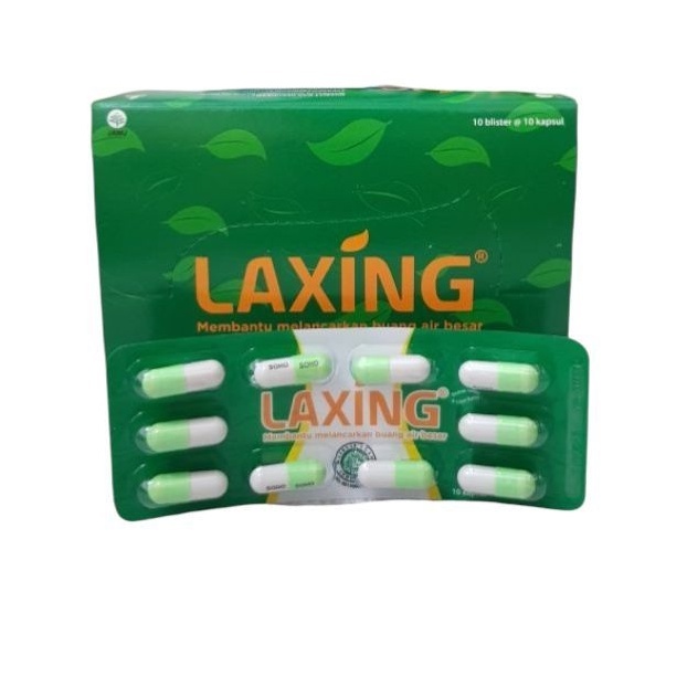 Jual Laxing Strip 10 Kapsul | 1 Box isi 10 Strip | Obat Pencernaan ...