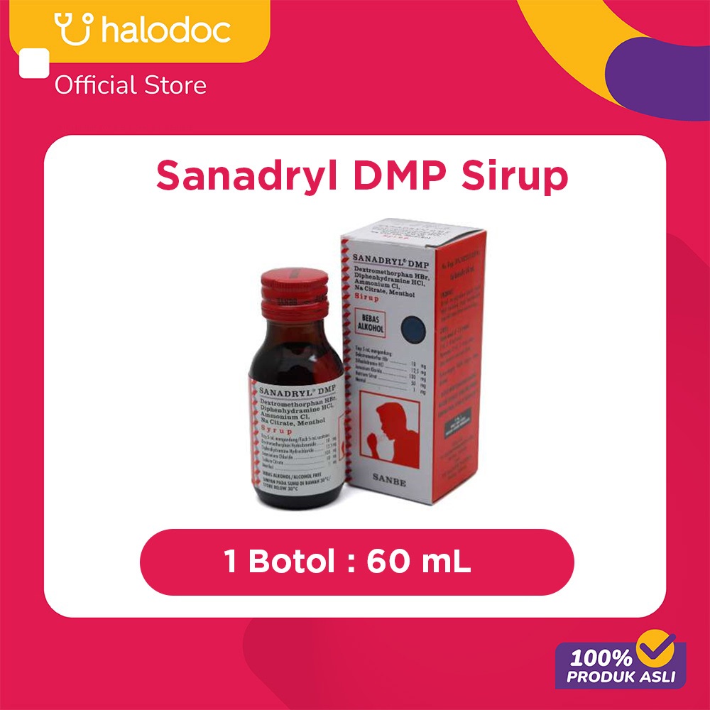 Jual Sanadryl DMP Sirup 60 ml | Shopee Indonesia