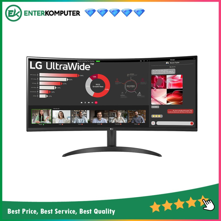 Jual LG 34" 34WR50QC-B WQHD Curved UltraWide 100Hz FreeSync Monitor ...