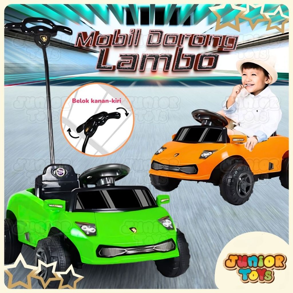 Jual Mobil Mobilan Anak Bisa Dinaiki Lambo Sport Car Ada Dorongan Bunyi ...