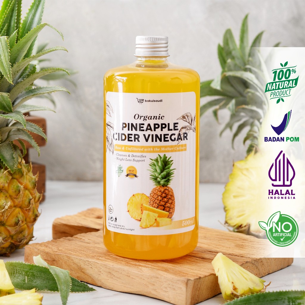 Jual CUKA NANAS ORGANIK ORIGINAL 100% WITH MOTHER 500ml / PINEAPPLE ...