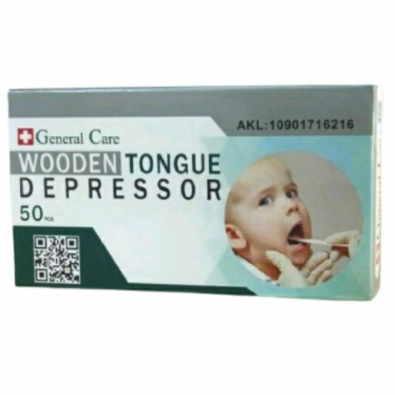 Jual Tongue Spatel Kayu Lidah General Care isi 50 Tong Spatel Wooden ...