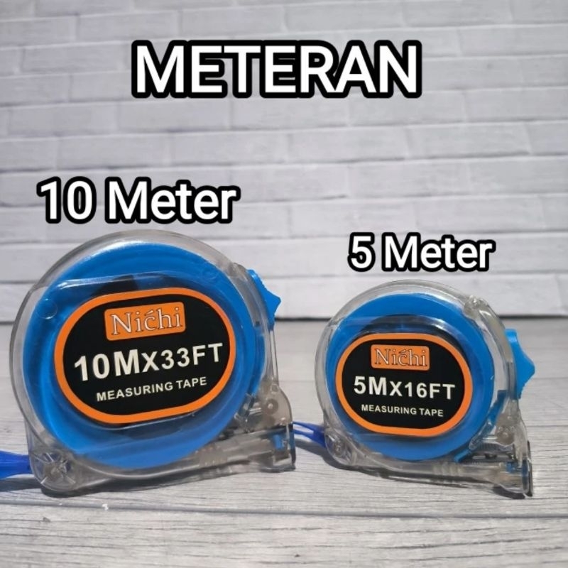 Jual NICHI METERAN 5M 10 METER MEASURING TAPE BAGUS PREMIUM | Shopee ...