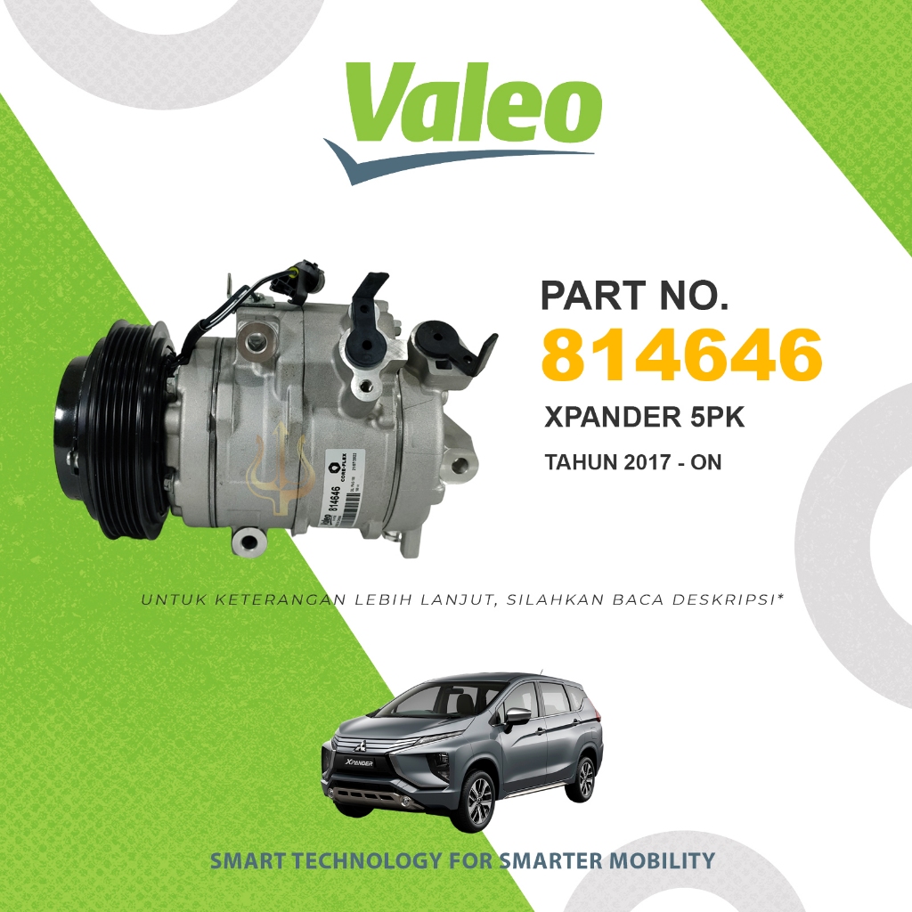 Jual compresor kompresor ac mitsubishi xpander x-pander 5pk valeo ...
