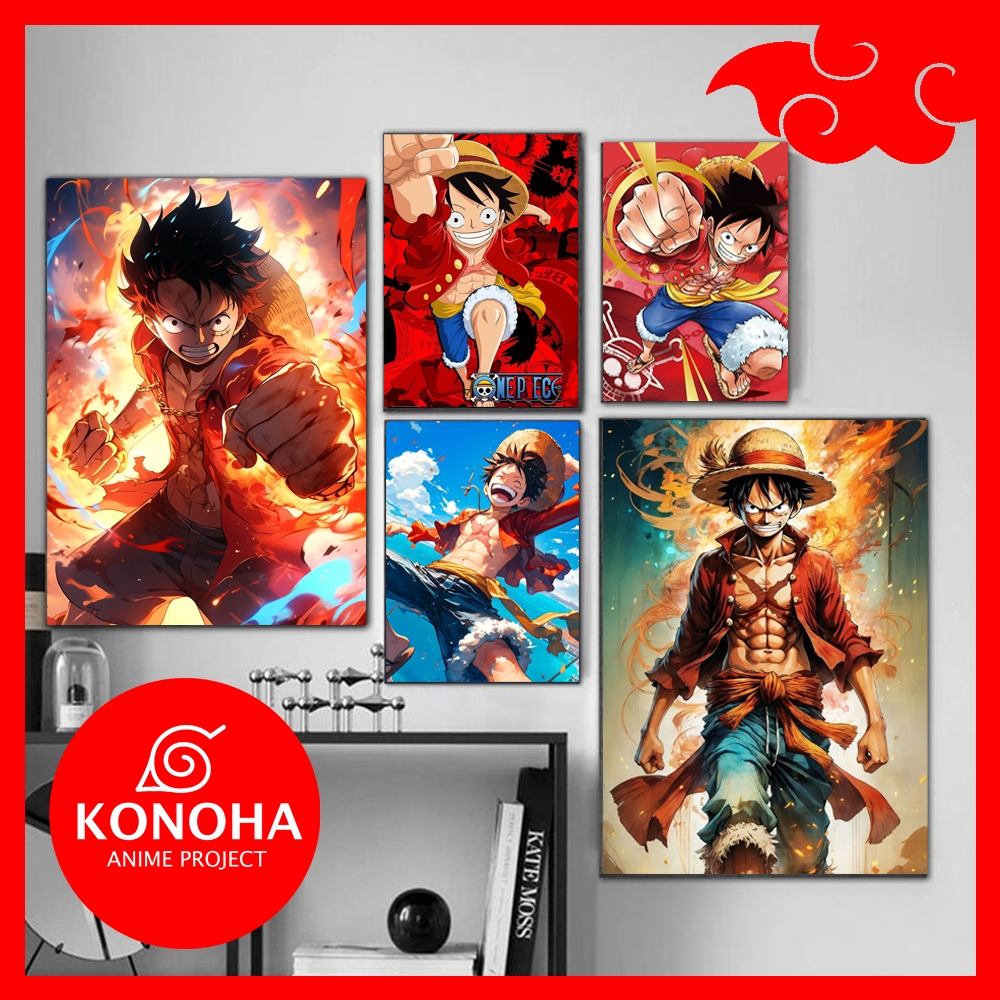 Jual KAP Hiasan Dinding Anime Monkey D.Luffy ONE PIECE Poster Kayu ...