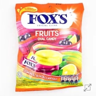 Jual SENSASIONAL Permen fox FoxS Fruits Oval Flowrap 125gr isi 5 butir ...