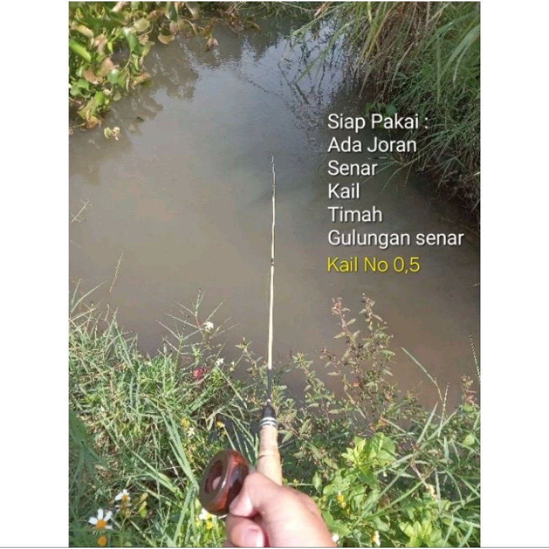 Jual 1set Joran pancing super lentur Uceng wader/beunteur udang siap ...