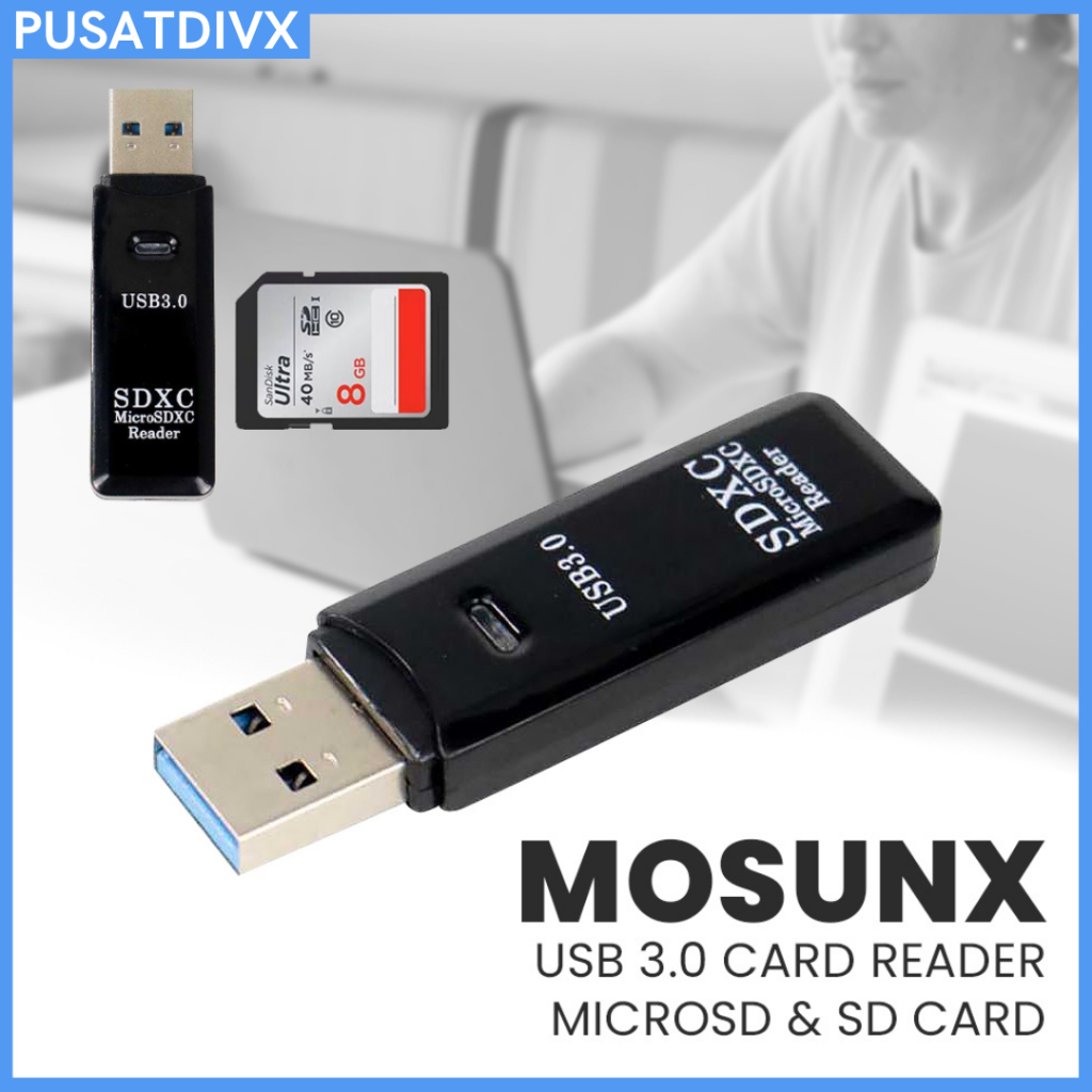 Jual SANJI MOSUNX CARD READER USB 3.0 USB3 SDXC SD CARD MICRO SD MEMORY ...