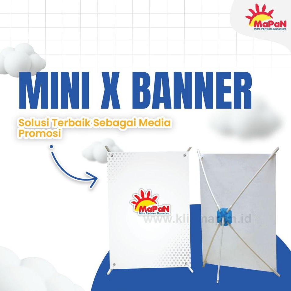 Jual Stand Banner- Banner Meja - X Mini Banner 20 x 40 cm | Shopee ...