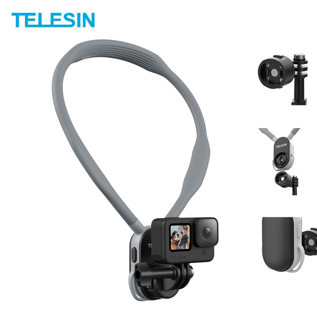 Jual TELESIN Quick Release Silicone Neck Mount with Chest Strap for ...