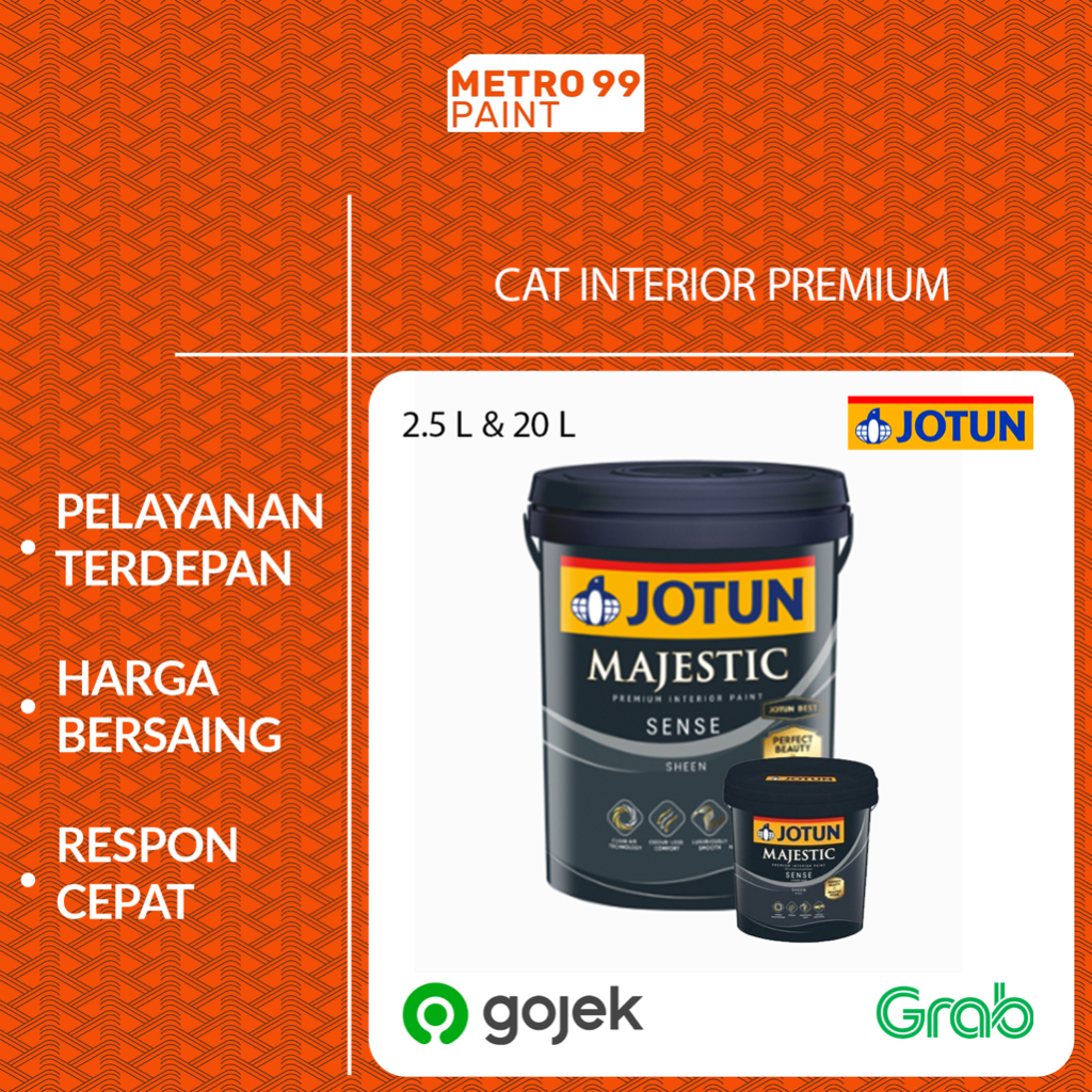 Jual Cat Tembok Premium Jotun Majestic Sense 2.5 Liter | Shopee Indonesia